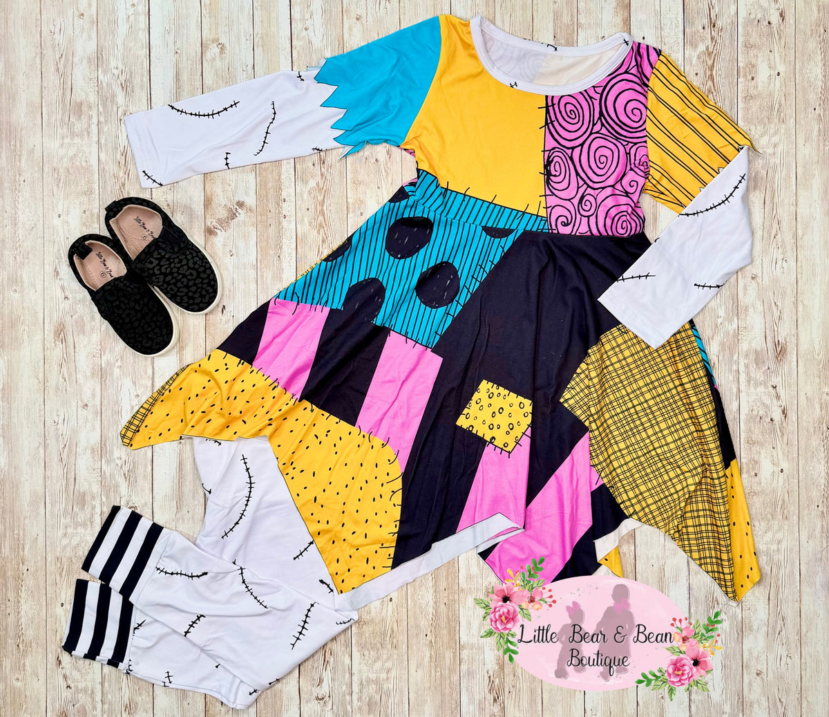 Mommy and Me Sally NBC Dress with Leggings – Little Bear and Bean ...